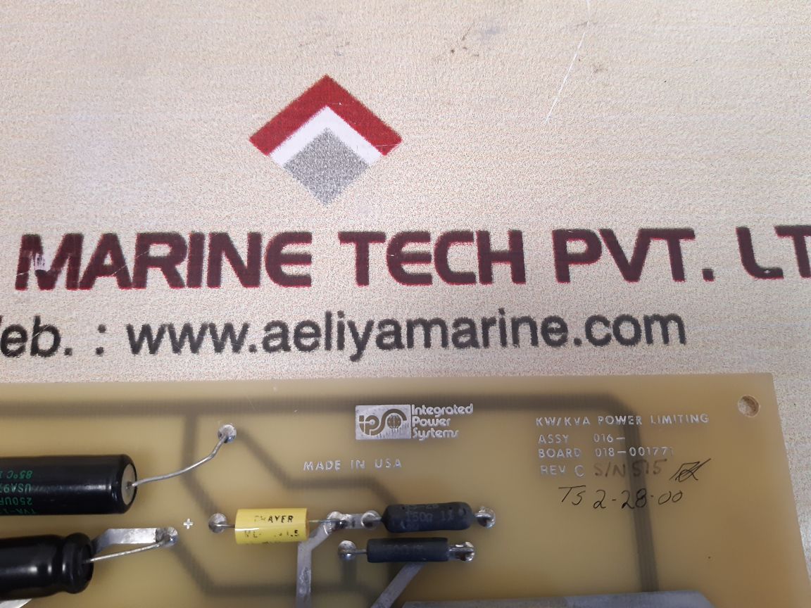 Integrated power systems 018-001771 pcb card – Aeliya Marine Tech