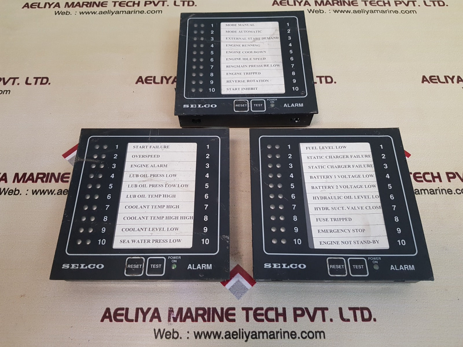 Selco m1000-24-10c alarm annunciator 12-24v – Aeliya Marine Tech