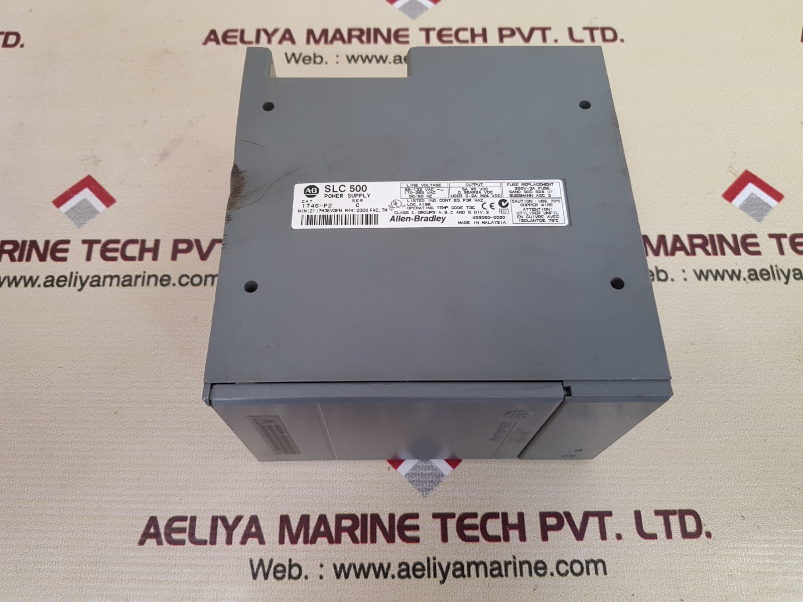 Allen-bradley slc 500 1746-p2 ser.c power supply – Aeliya Marine Tech