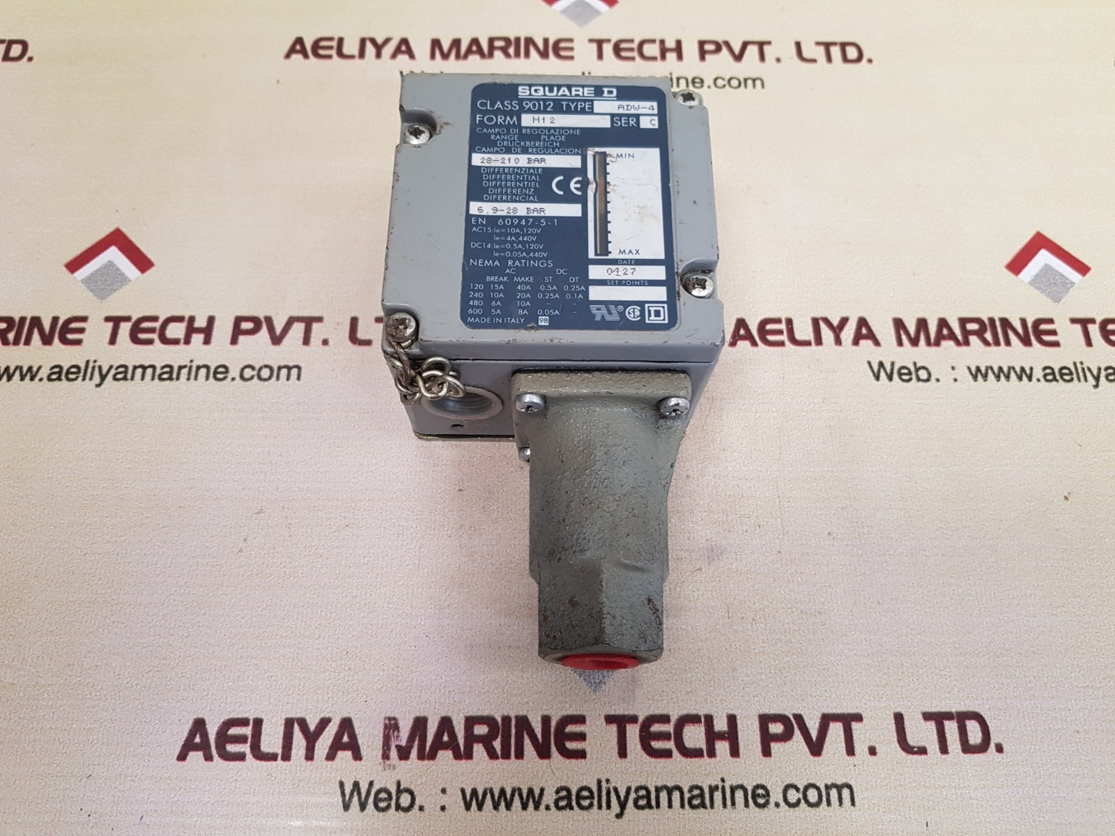Square d class 9012 adw-4 pressure switch – Aeliya Marine Tech