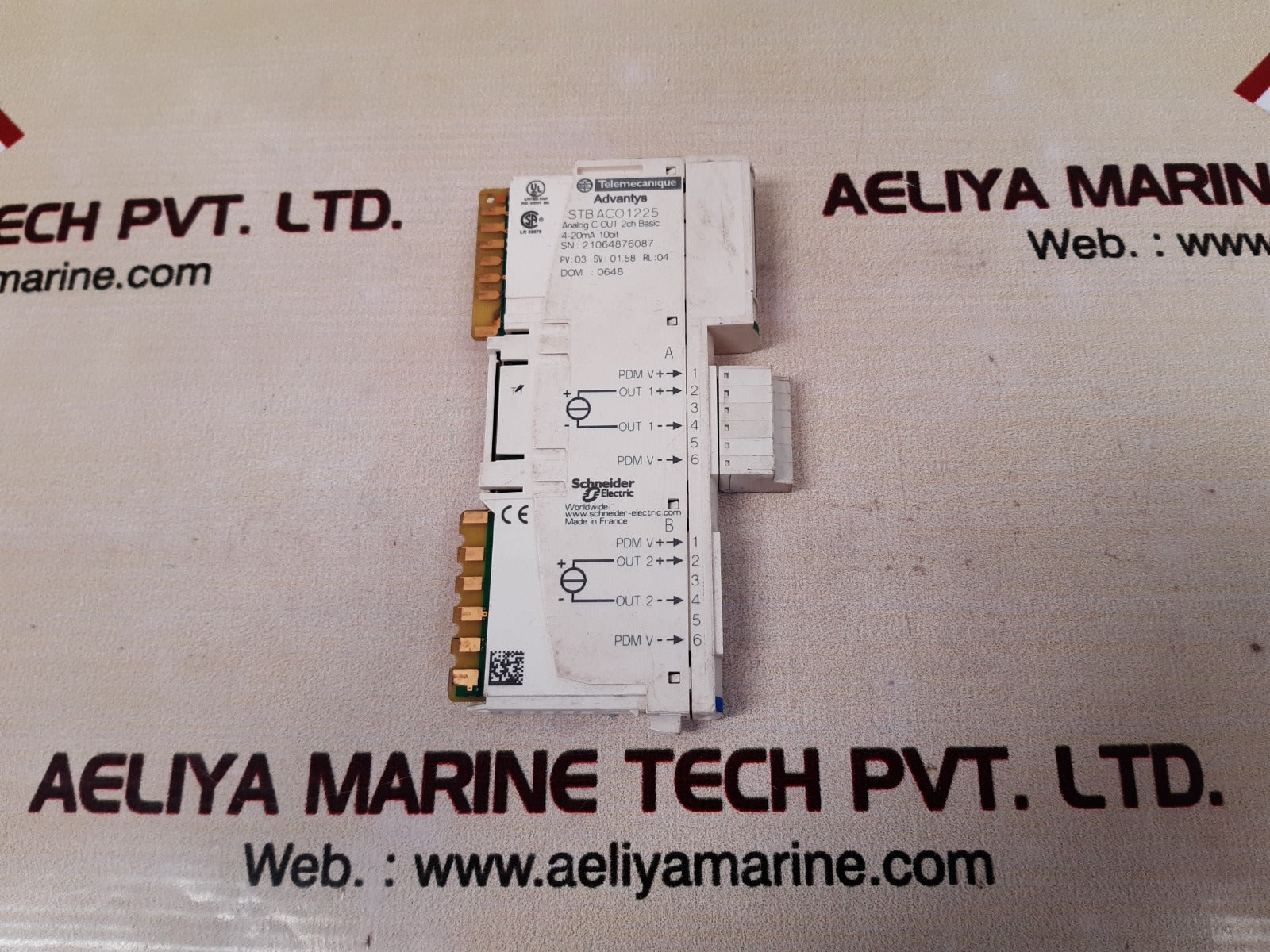 Telemecanique advantys stb aco 1225 analog c out 2ch basic – Aeliya ...