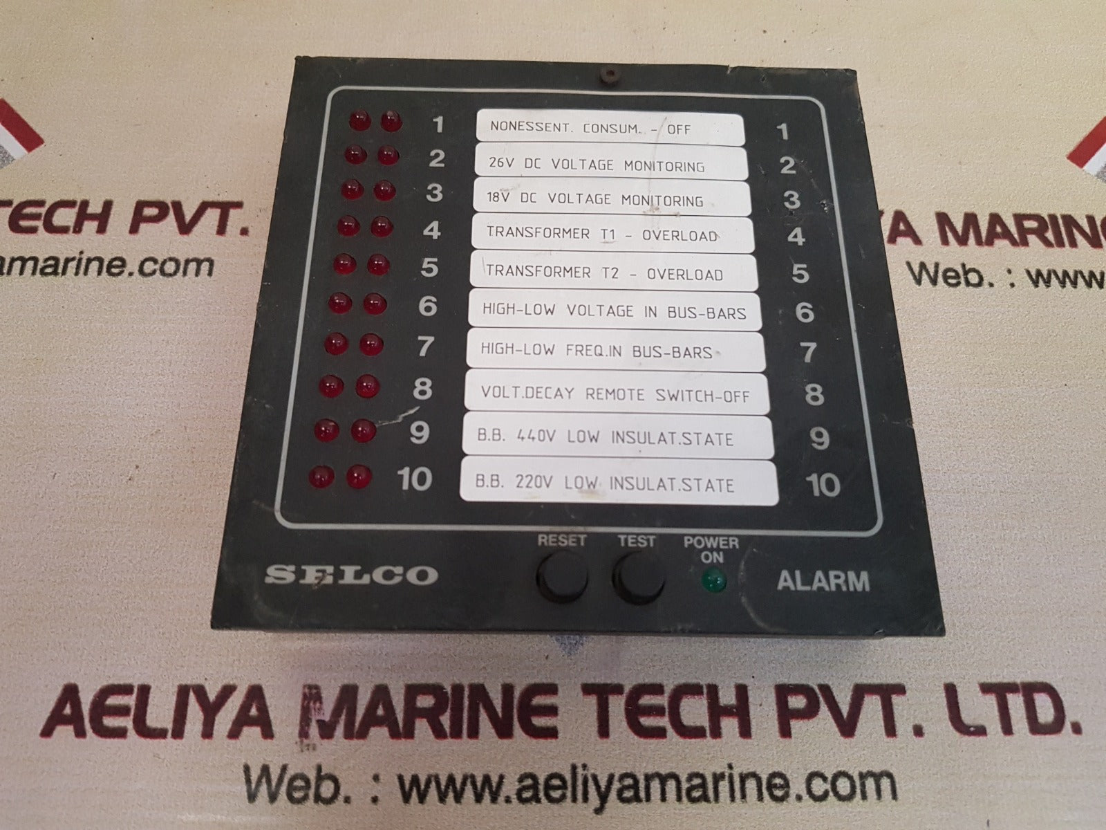 Selco M1000-24-00B Alarm Annunciator 314527 – Aeliya Marine Tech