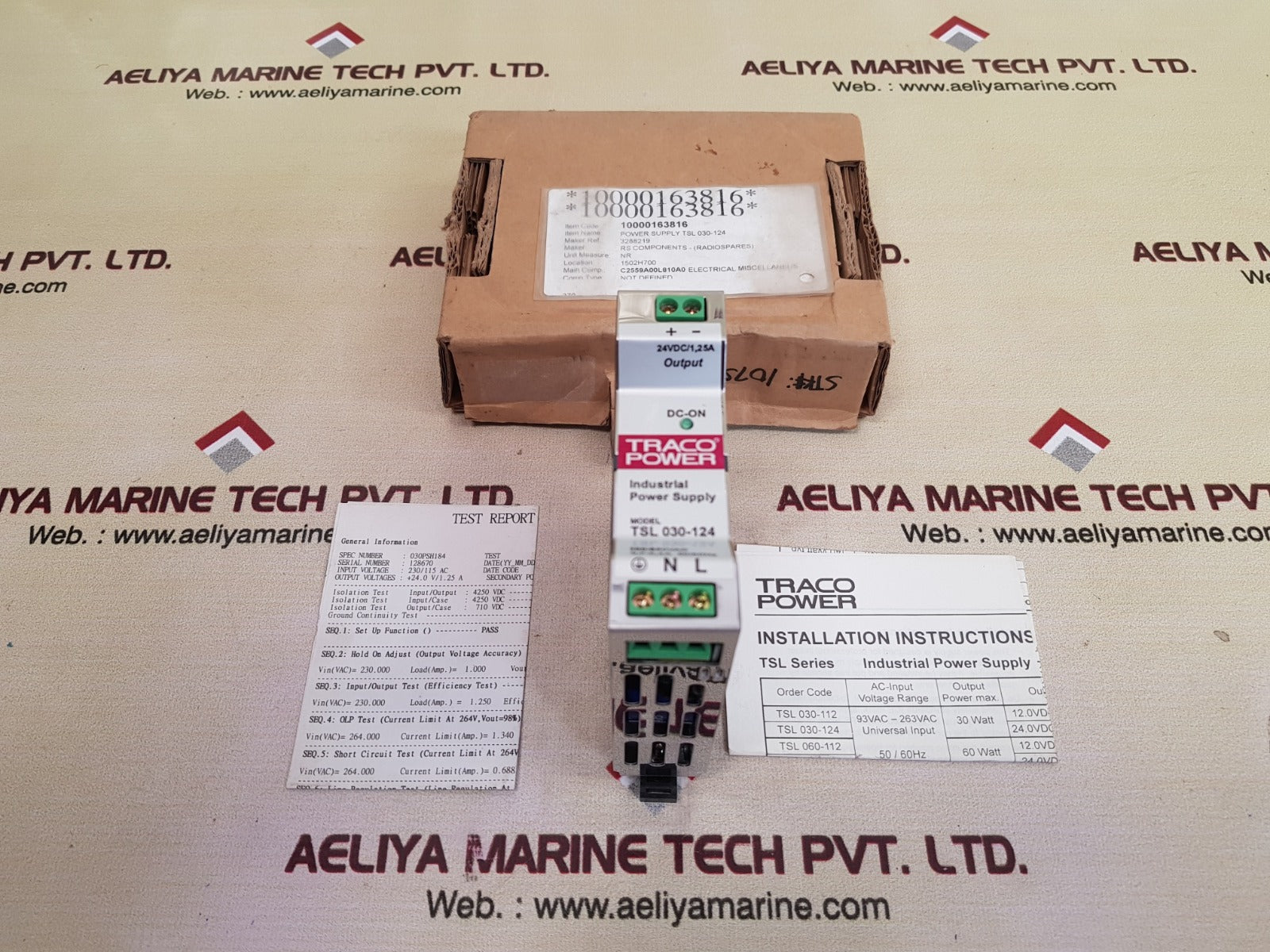 Traco Power Tsl 030-124 Power Supply Module 24Vdc/1.25A – Aeliya Marine ...