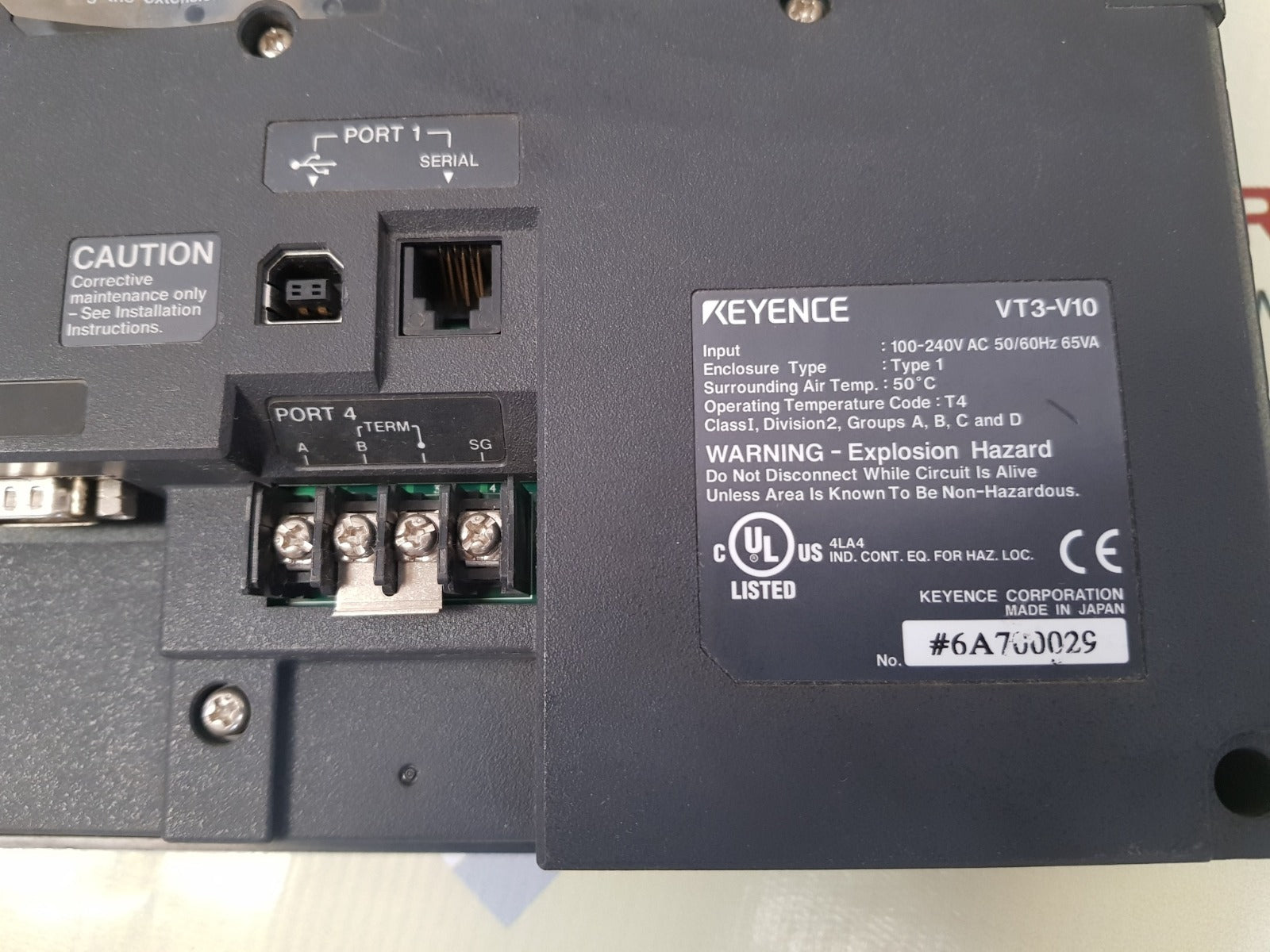 Keyence Vt3-v10 Touch Screen Panel Air Temp 50°C – Aeliya Marine Tech®