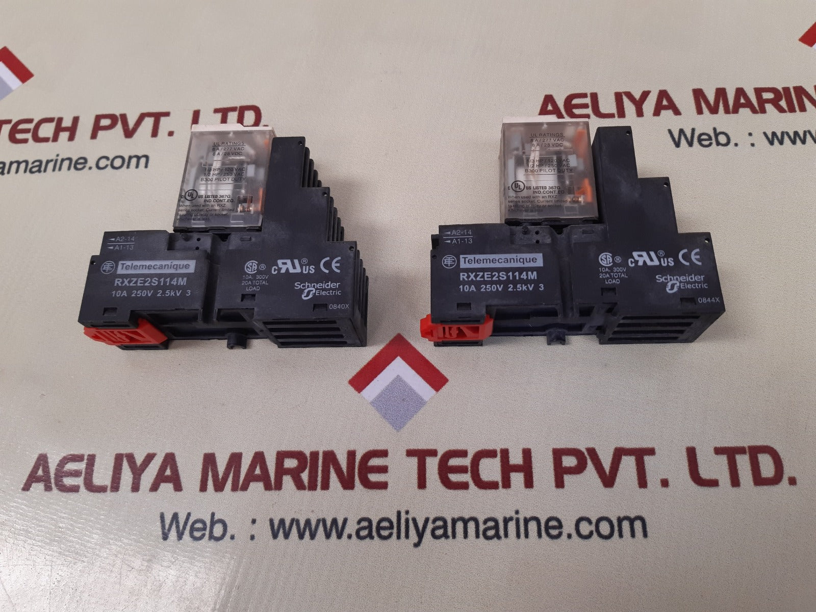 Telemecanique Rxm4Ab2Bd Relay With Rxze2S114M Base – Aeliya Marine Tech®