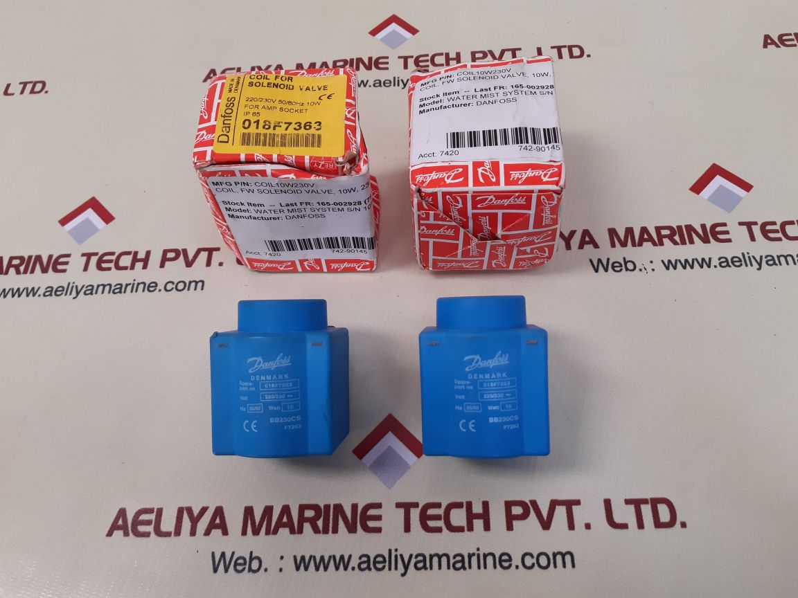 Danfoss 018F7363 Solenoid Valve Coil 50/60Hz – Aeliya Marine Tech®
