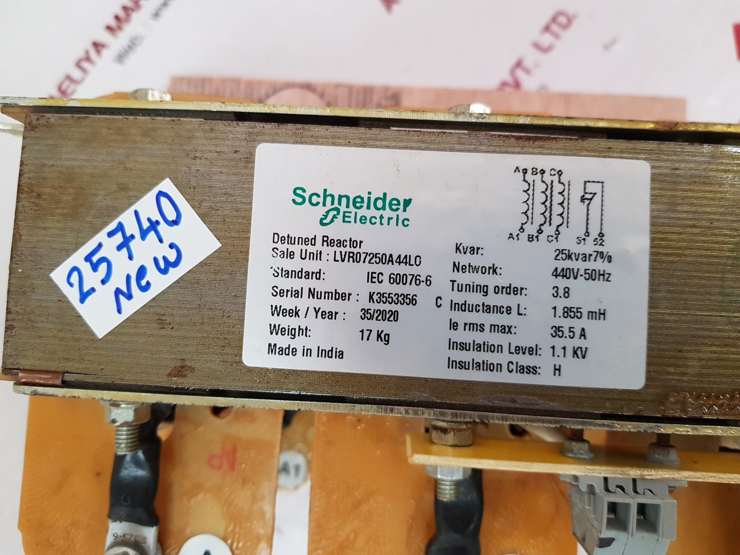 Schneider lvr07250a44l0 detuned reactor – Aeliya Marine Tech