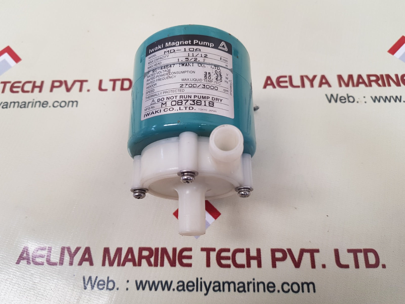 Iwaki md-10a mini magnetic pump m0873818 – Aeliya Marine Tech