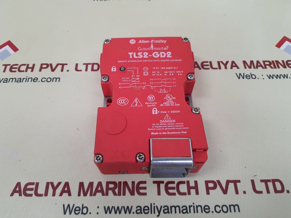 Allen-bradley tls2-gd2 safety interlock switch with guard locking ...