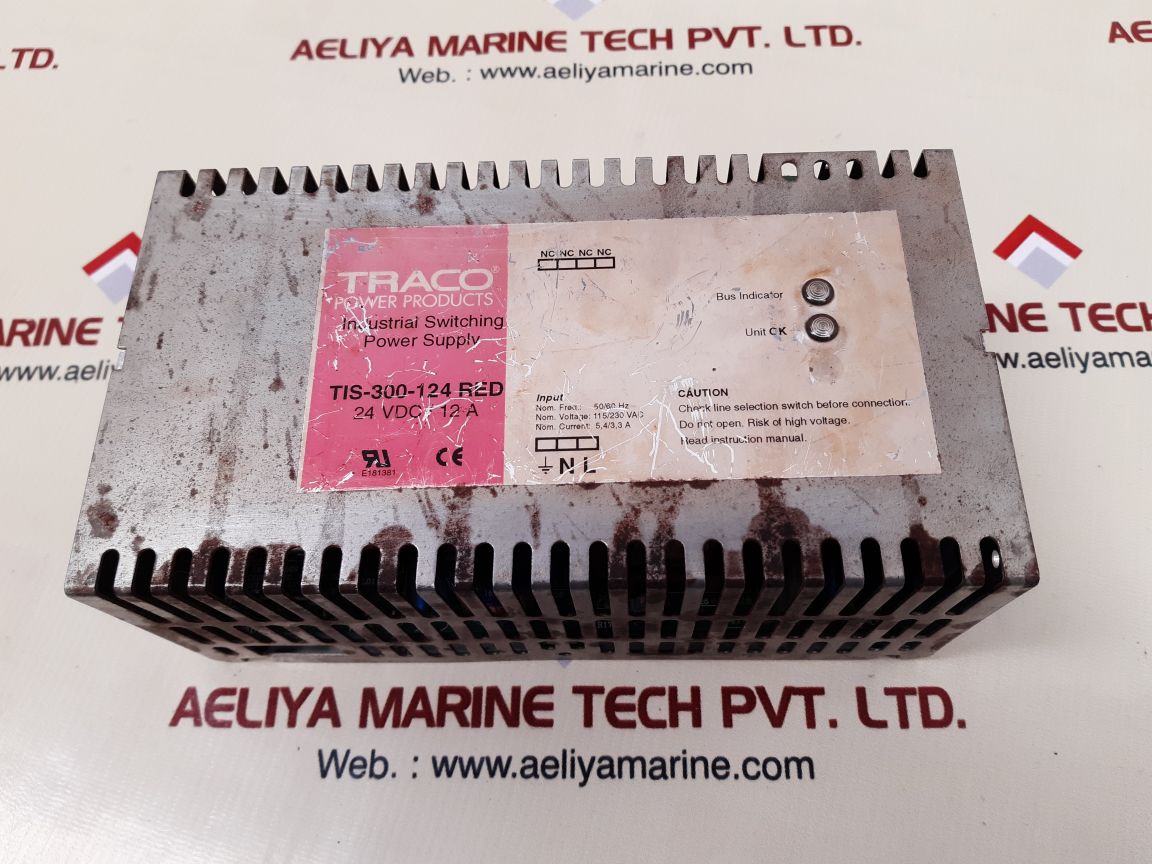Traco Tis-300-124 Red Industrial Switching Power Supply 24Vdc 12A ...