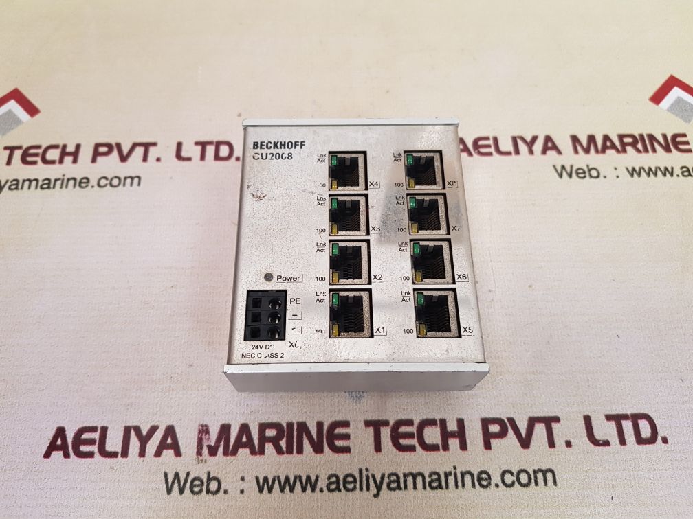 Beckhoff cu2008-0000 8-ports ethernet switch – Aeliya Marine Tech