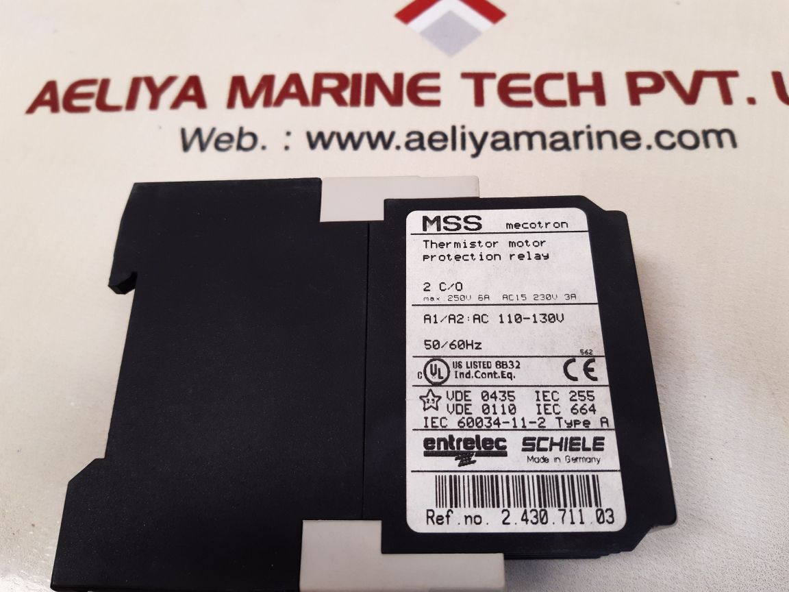 Entrelec schiele mss mecotron thermistor motor protection relay ...