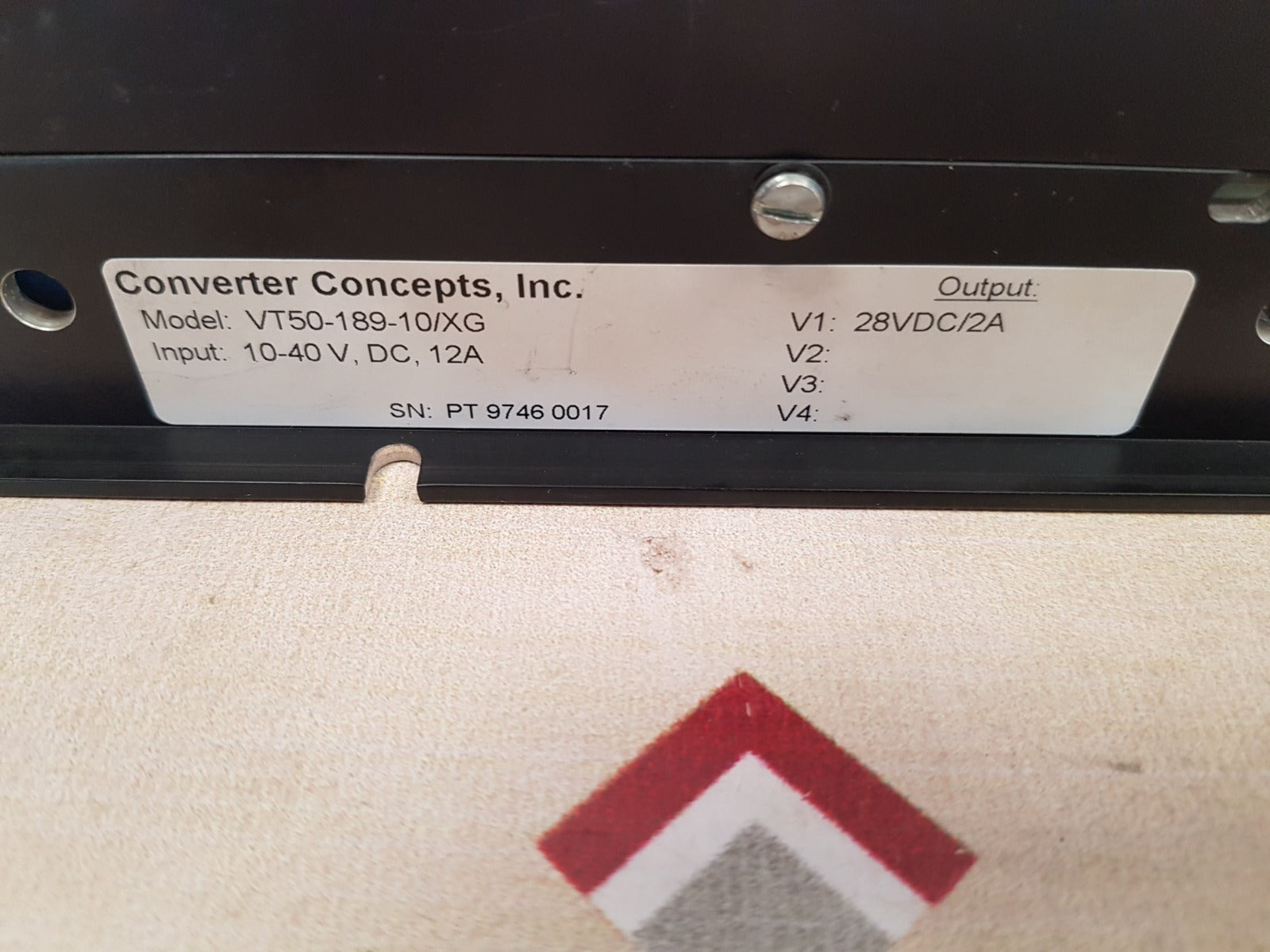 Converter vt50-189-10/xg power supply – Aeliya Marine Tech