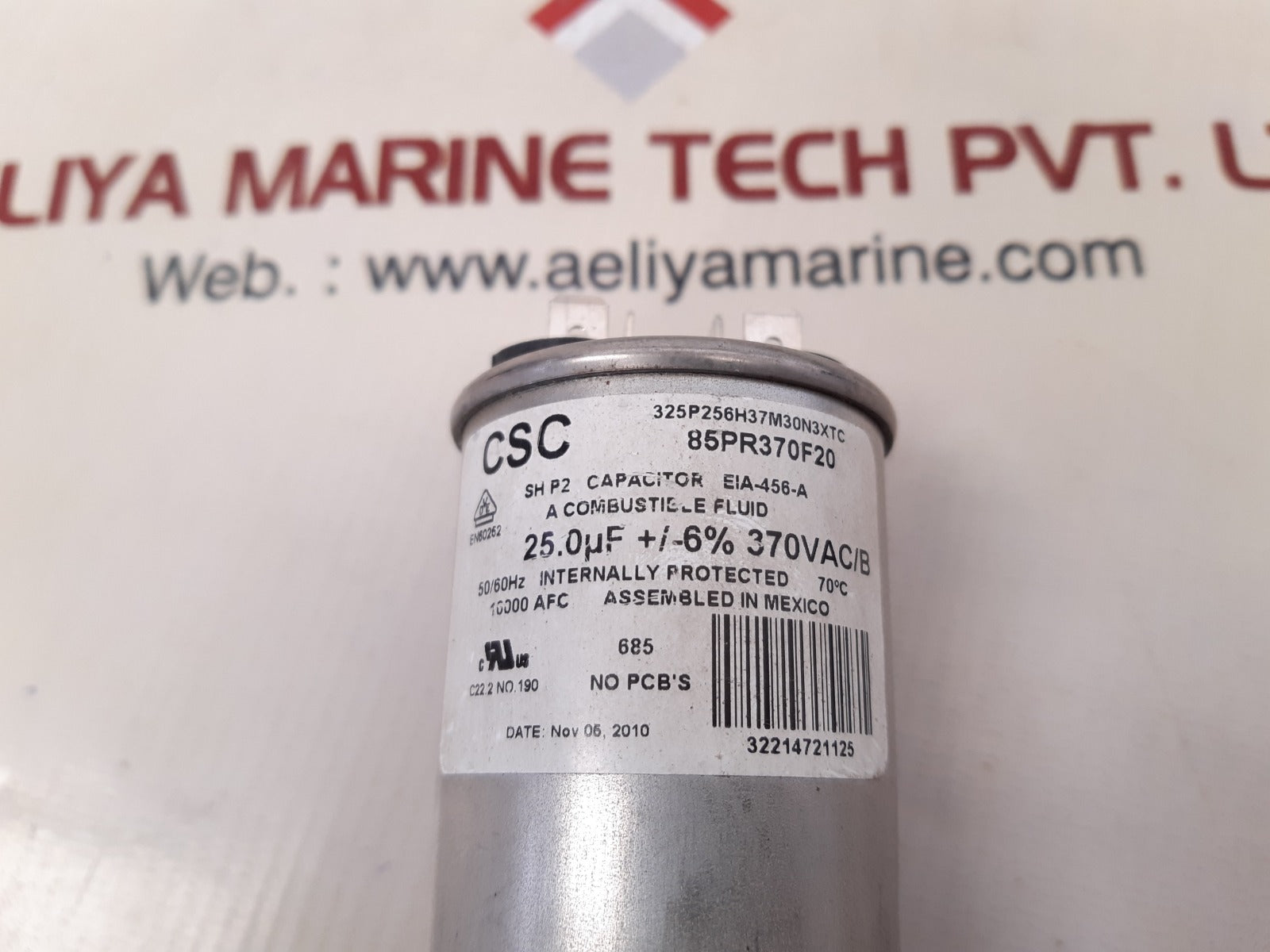 Csc 85pr370f20 capacitor – Aeliya Marine Tech