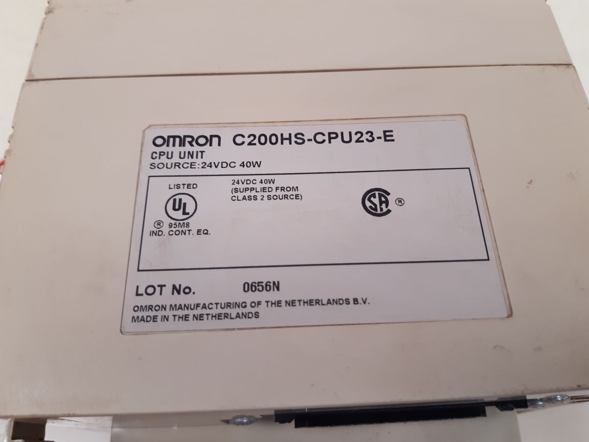 Omron c200hs-cpu23-e sysmac c200hs programmable controller – Aeliya Marine Tech