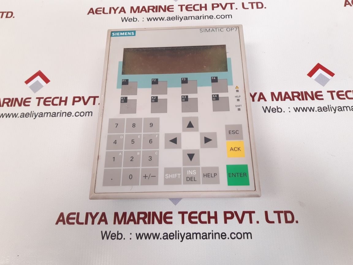 Siemens simatic op7 6av3 607-1jc20-0ax1 operator panel op 7-dp membrane ...