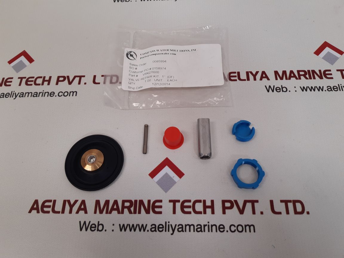 Set of 3x Compass water solutions vrkd1600 valve repair kit, 1"(df ...