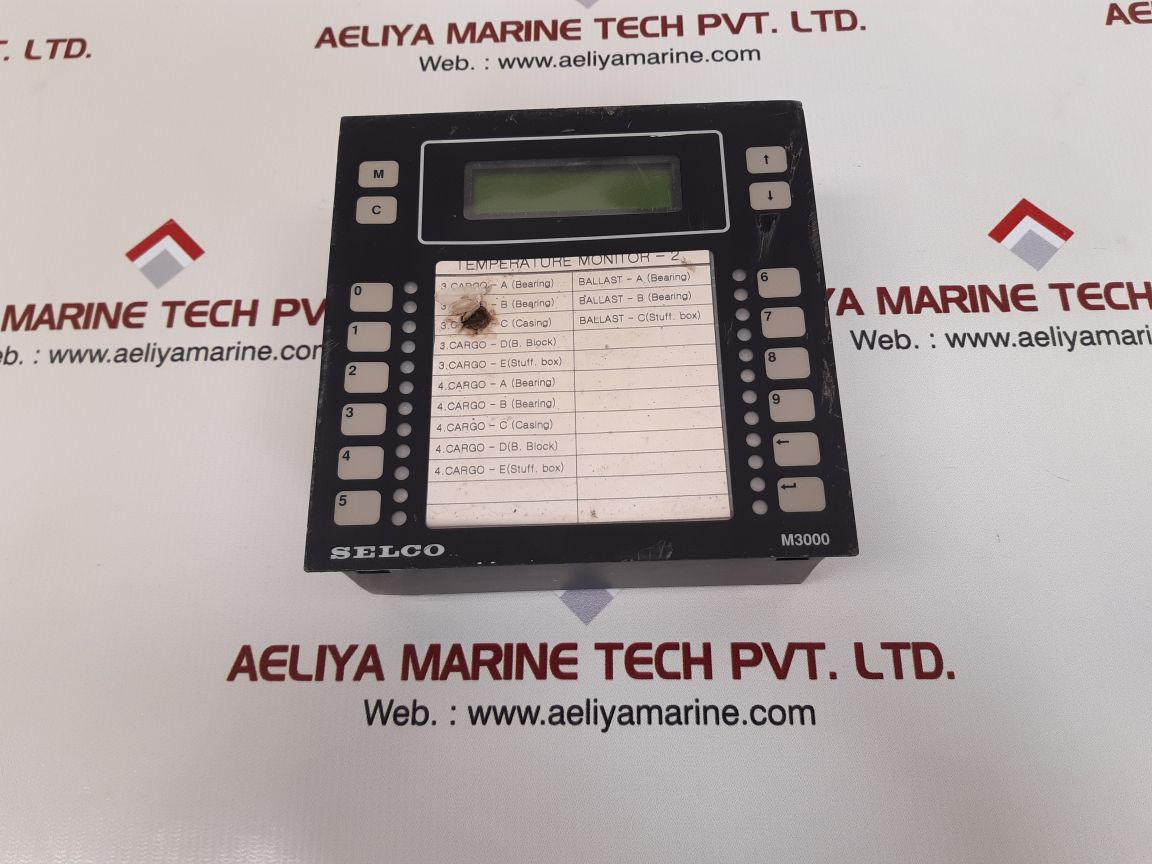 Selco m3000 alarm annunciator unit m3000-30-00 Used – Aeliya Marine Tech