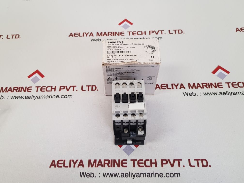 Siemens 3tf31 10-0a contactor – Aeliya Marine Tech