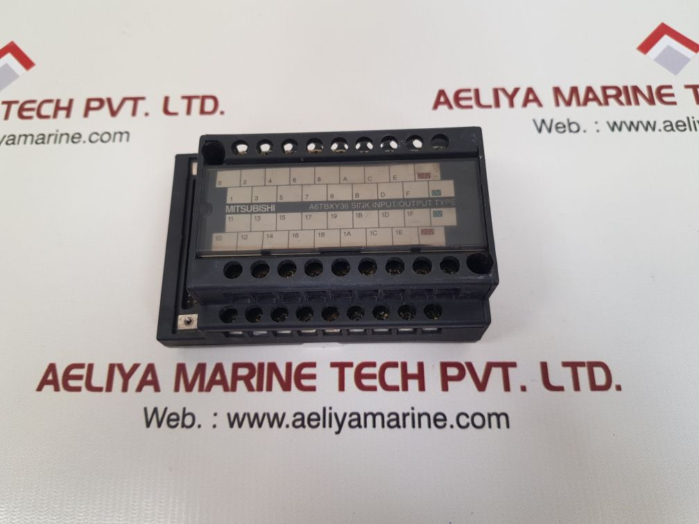Mitsubishi a6tbxy36 sink input/output terminal board – Aeliya Marine Tech