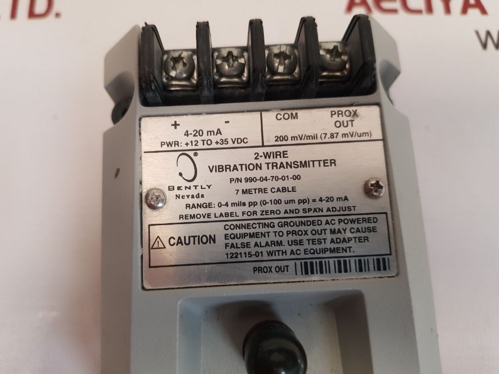 Bently nevada 990-04-70-01-00 vibration transmitter – Aeliya Marine Tech