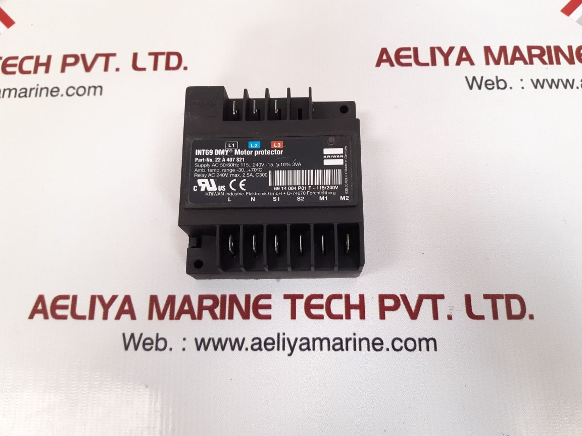 Kriwan int69 dmy compressor motor protector 22 a 407 s21 – Aeliya ...