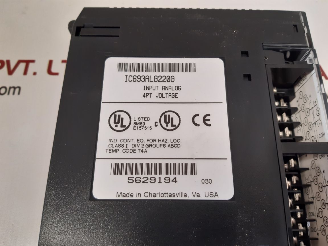 Ge fanuc ic693alg220g input analog module – Aeliya Marine Tech