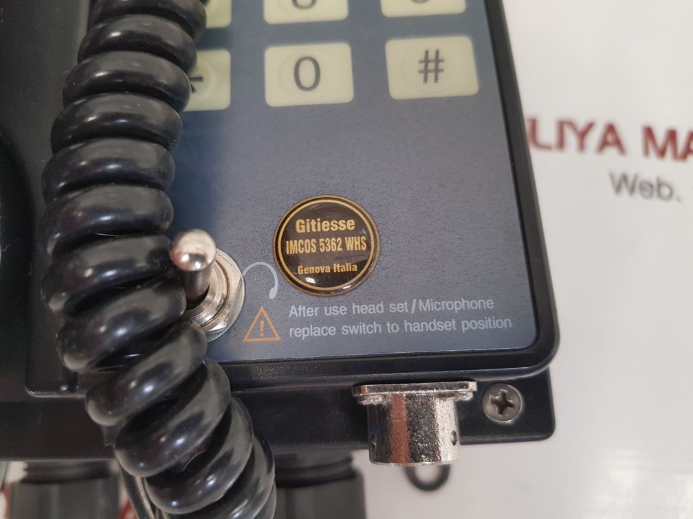 Gitiesse imcos 5362 whs communication system – Aeliya Marine Tech