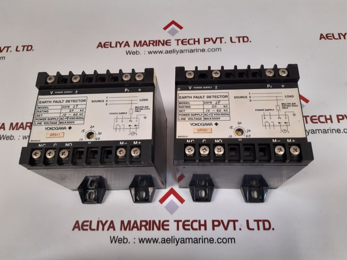 Yokogawa 2379 29 earth fault detector ac 115v 50/60hz – Aeliya Marine Tech