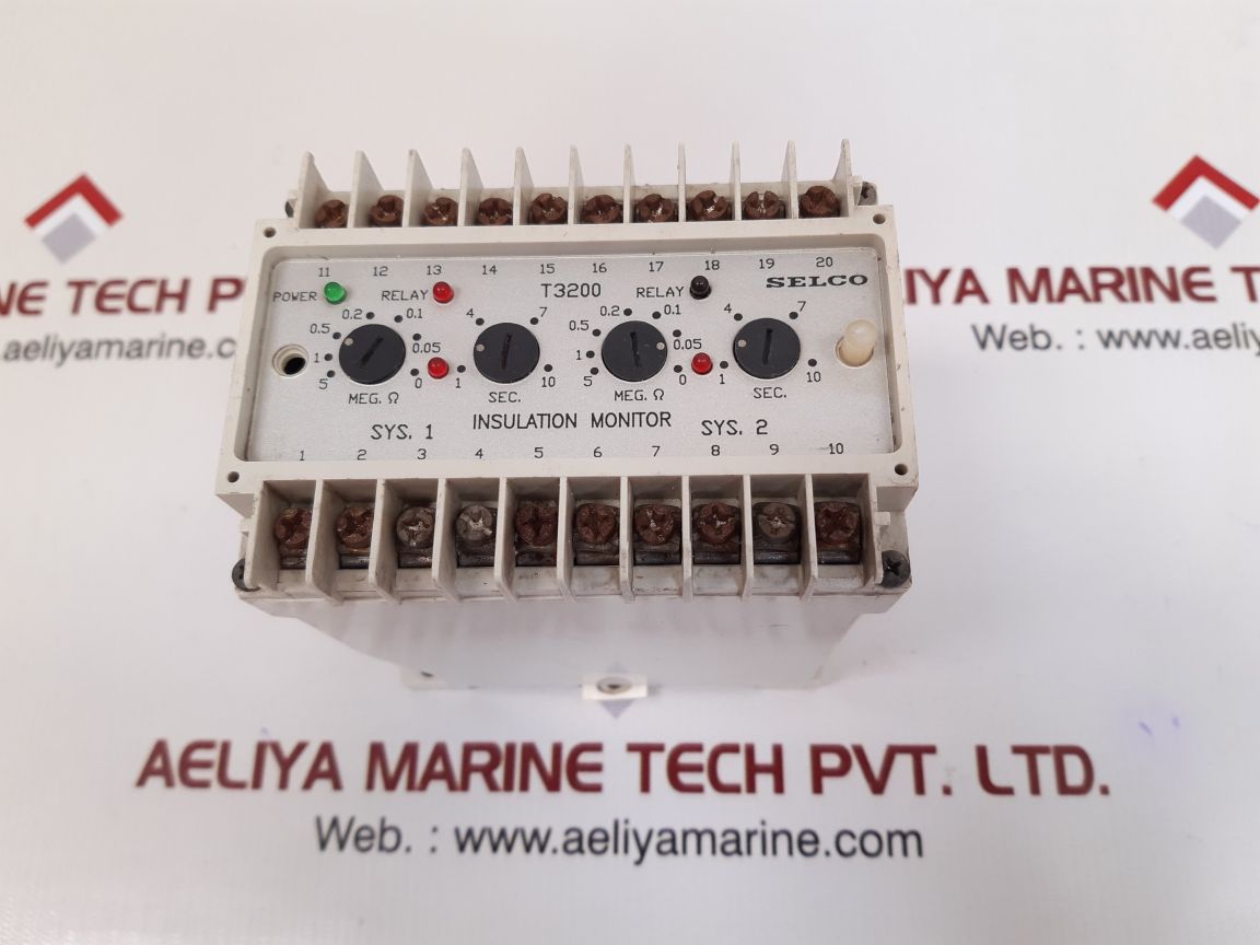 Selco t3200 insulation monitor t3200-00 – Aeliya Marine Tech®