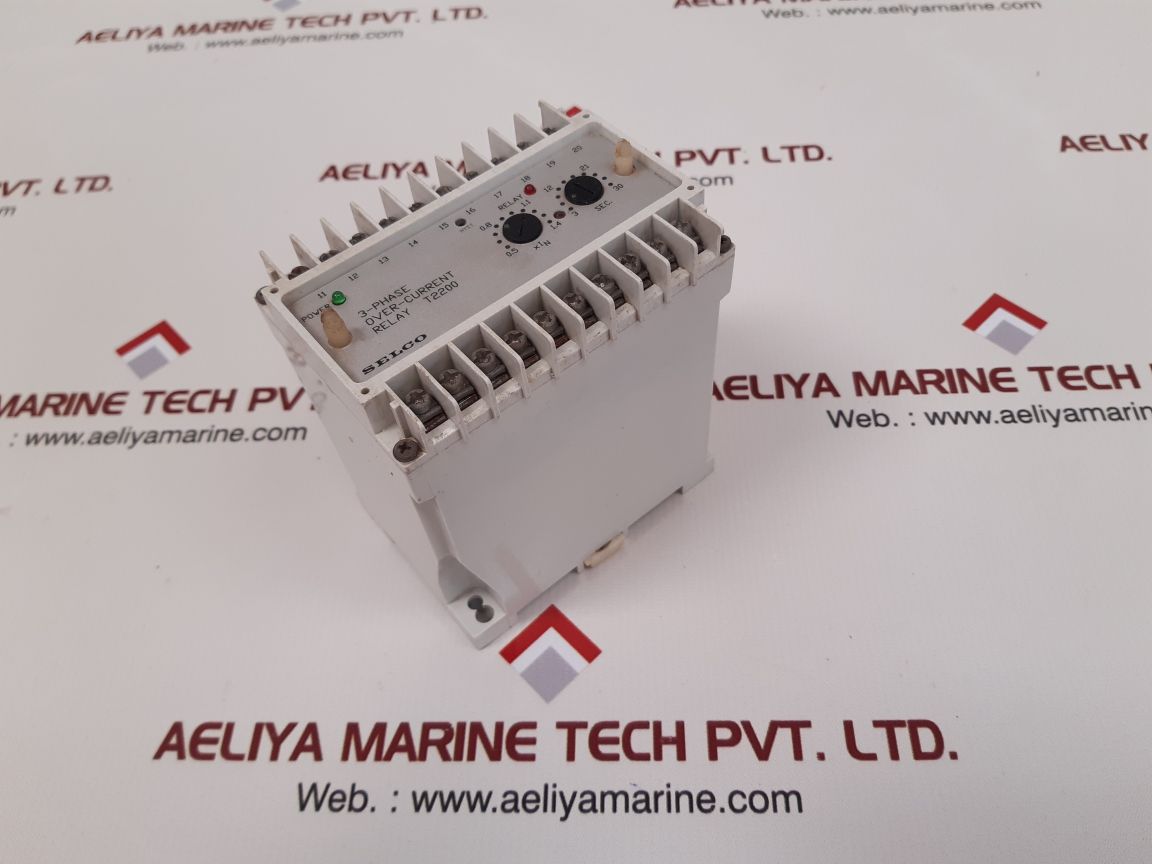 Selco t2200 3-phase over-current relay t2200-02 – Aeliya Marine Tech