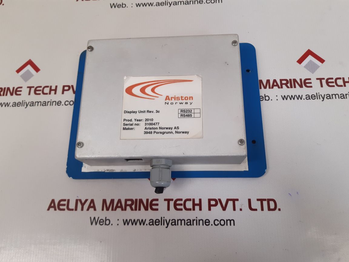 Ariston display unit tdu rev. 3c – Aeliya Marine Tech