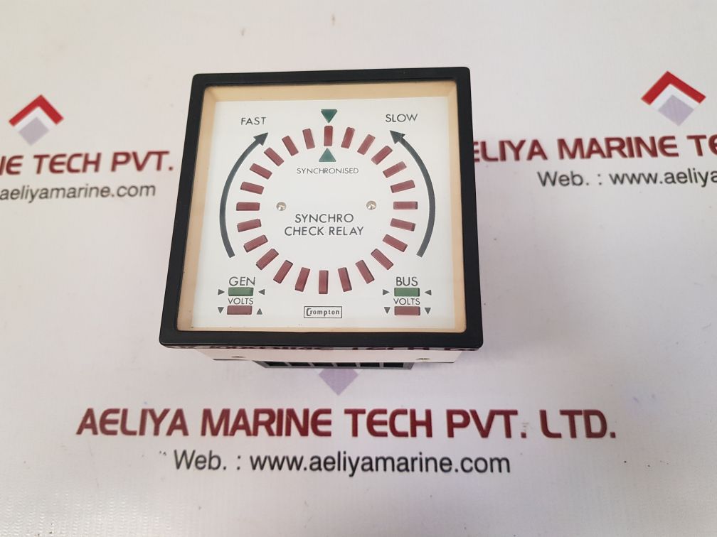 Crompton 244-14lg-pmbx-fq synchro check relay – Aeliya Marine Tech