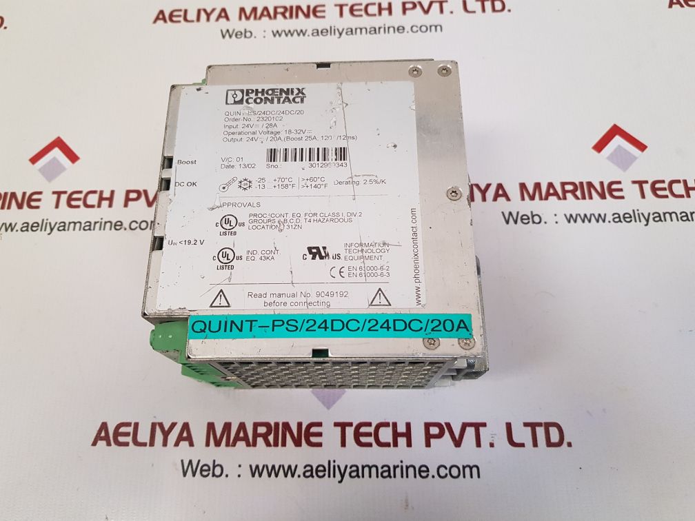 Phoenix contact quint ps/24dc/24dc/20 converter – Aeliya Marine Tech®