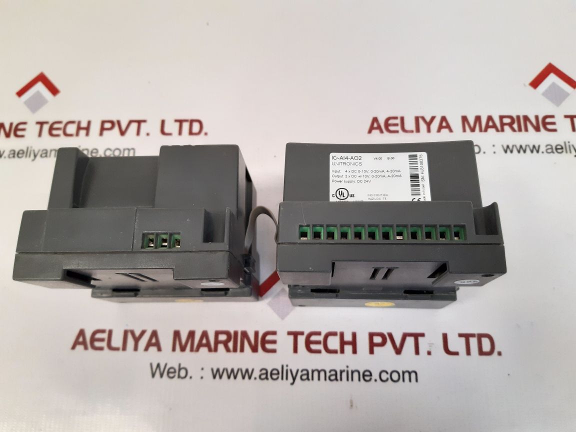 Unitronics io-ai4-ao2 expansion module with ex-a1 expansion adapter ...