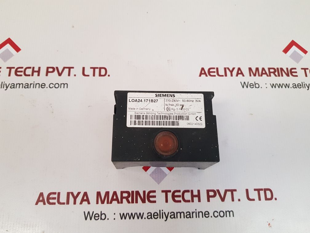 Siemens loa24.171b27 congo oil burner control box – Aeliya Marine Tech