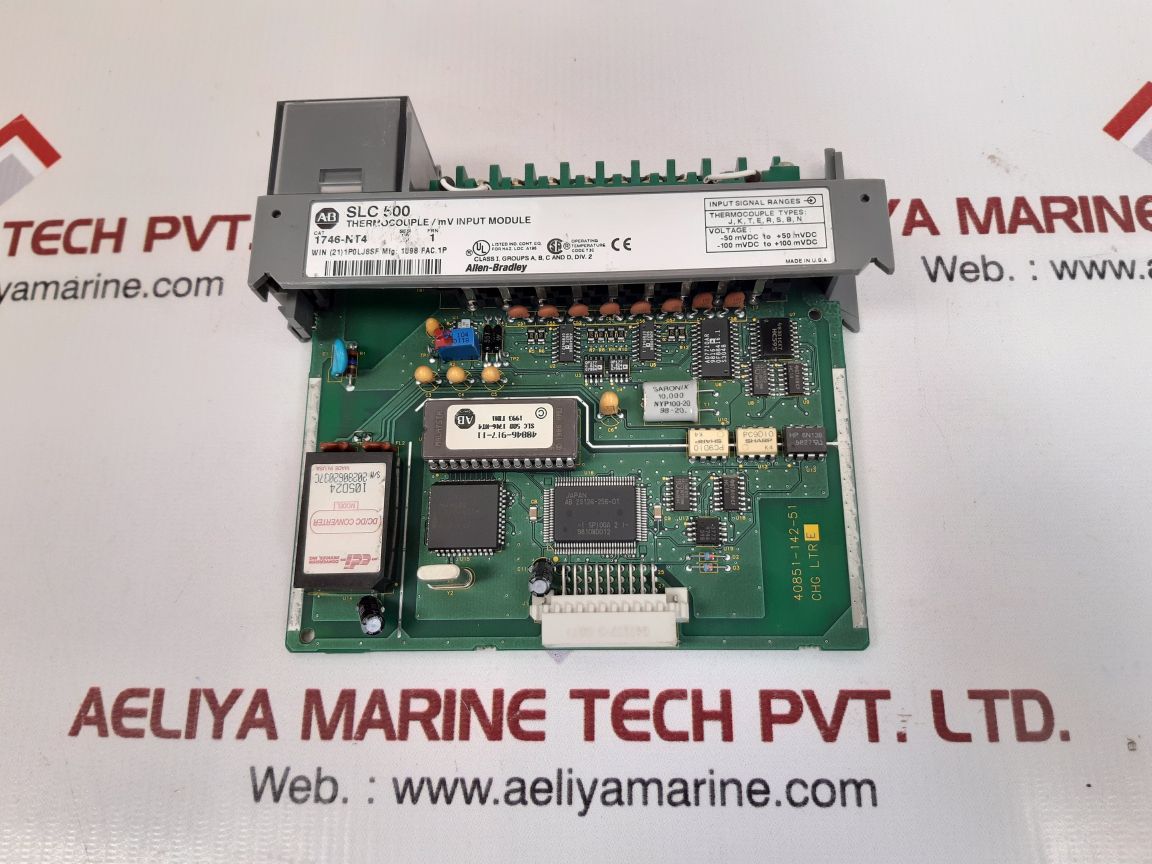 Allen-bradley 1746-nt4 slc 500 input module thermocouple terminal ...