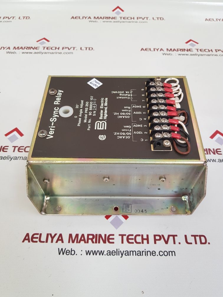 Basler electric prs 250 veri-sync relay 9088800102 – Aeliya Marine Tech