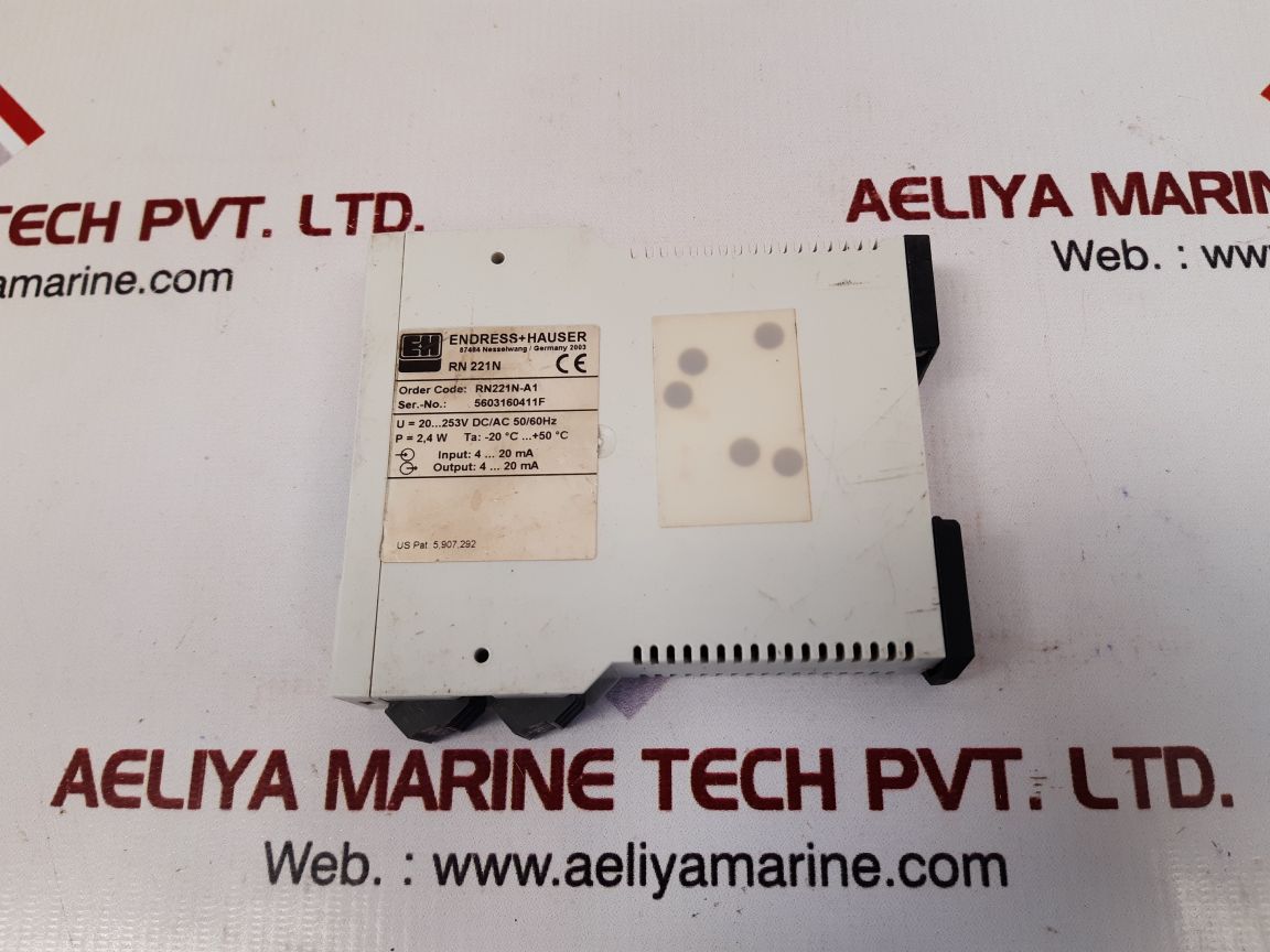 Endress+hauser rn221n-a1 feed separator – Aeliya Marine Tech®