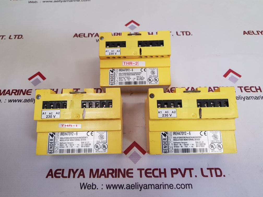 Bender ireh470y2-6 isometer insulation monitoring device b91078001 ...
