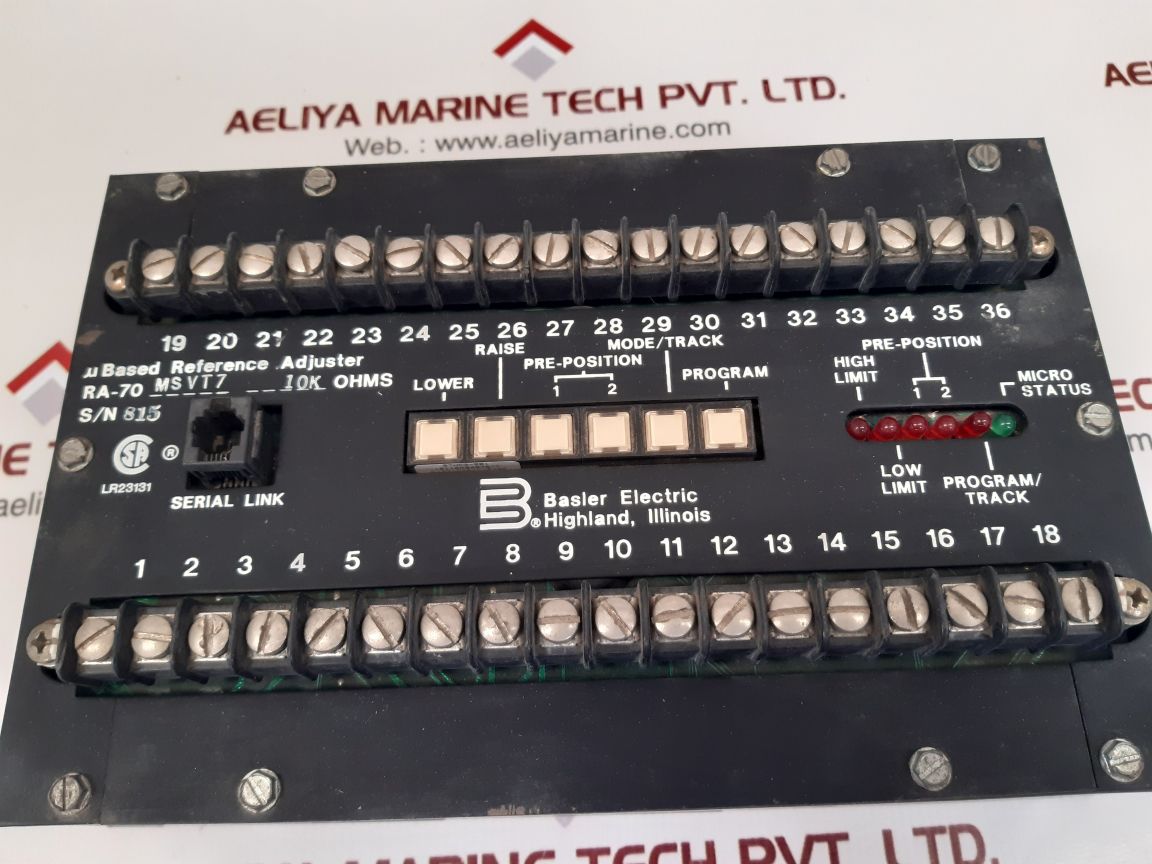 Basler electric ra-70 reference adjuster – Aeliya Marine Tech
