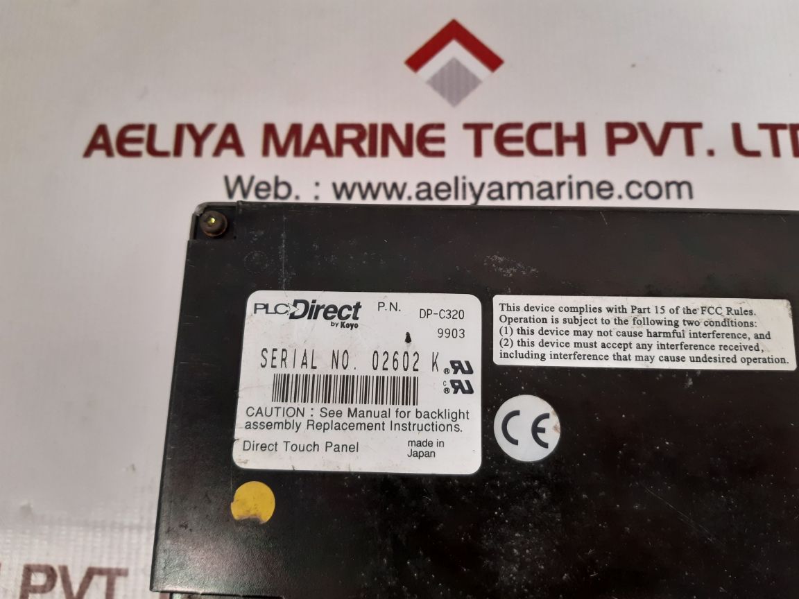 Plc direct dp-c320 plc direct touch panel – Aeliya Marine Tech®