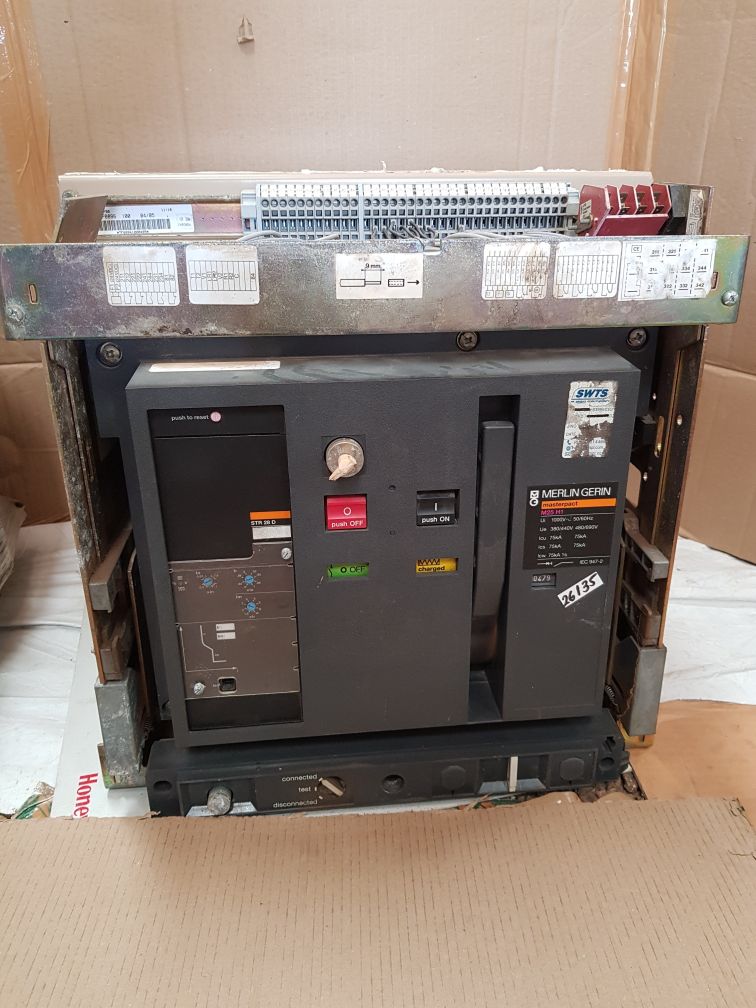 Merlin gerin masterpact m25 h1 circuit breaker ui 1000v~ 50/60hz ...