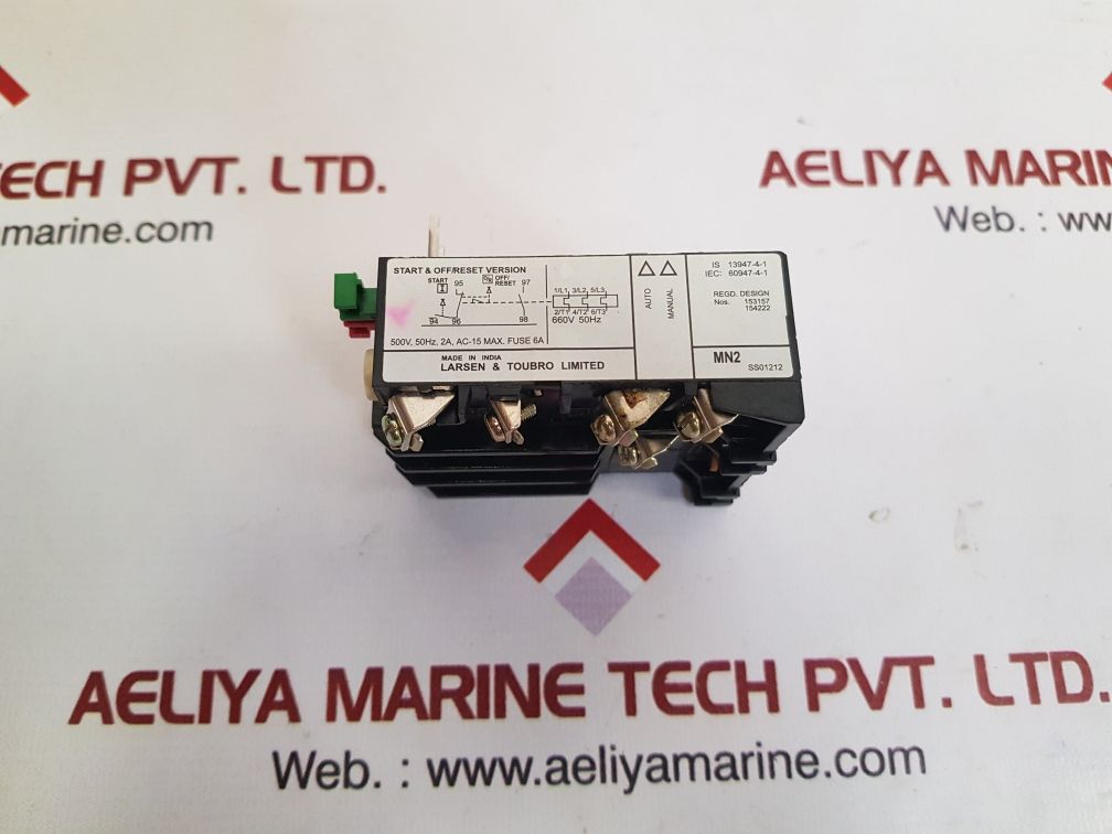 L&t mn2 thermal overload relay – Aeliya Marine Tech
