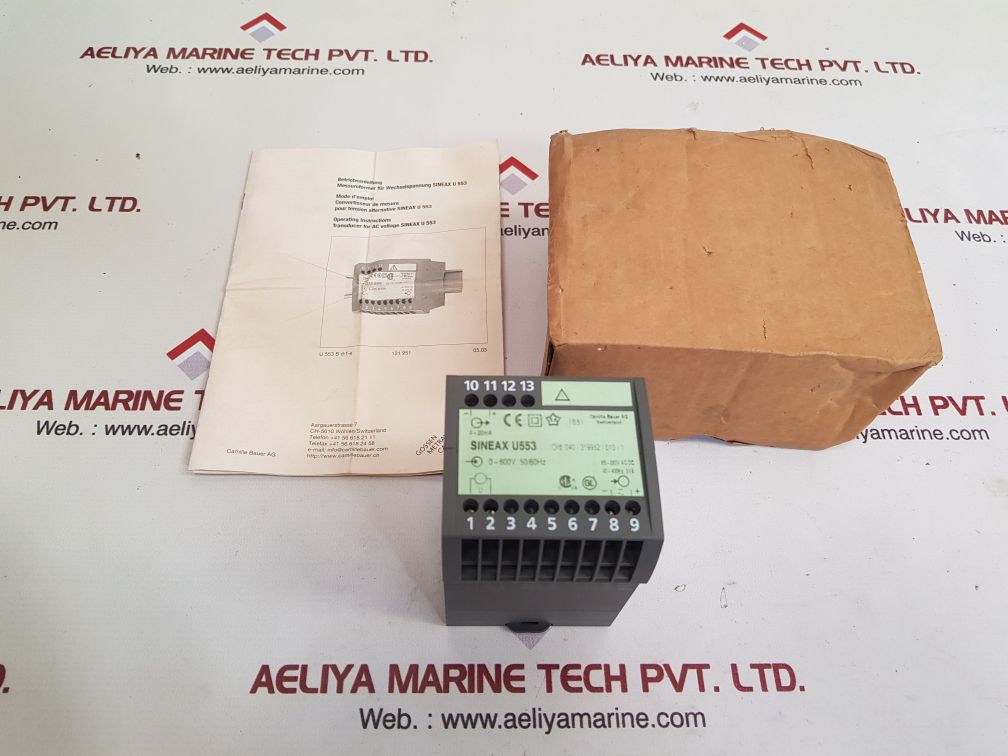 Camille bauer sineax u553 voltage transducer 0-600v 50/60hz – Aeliya ...