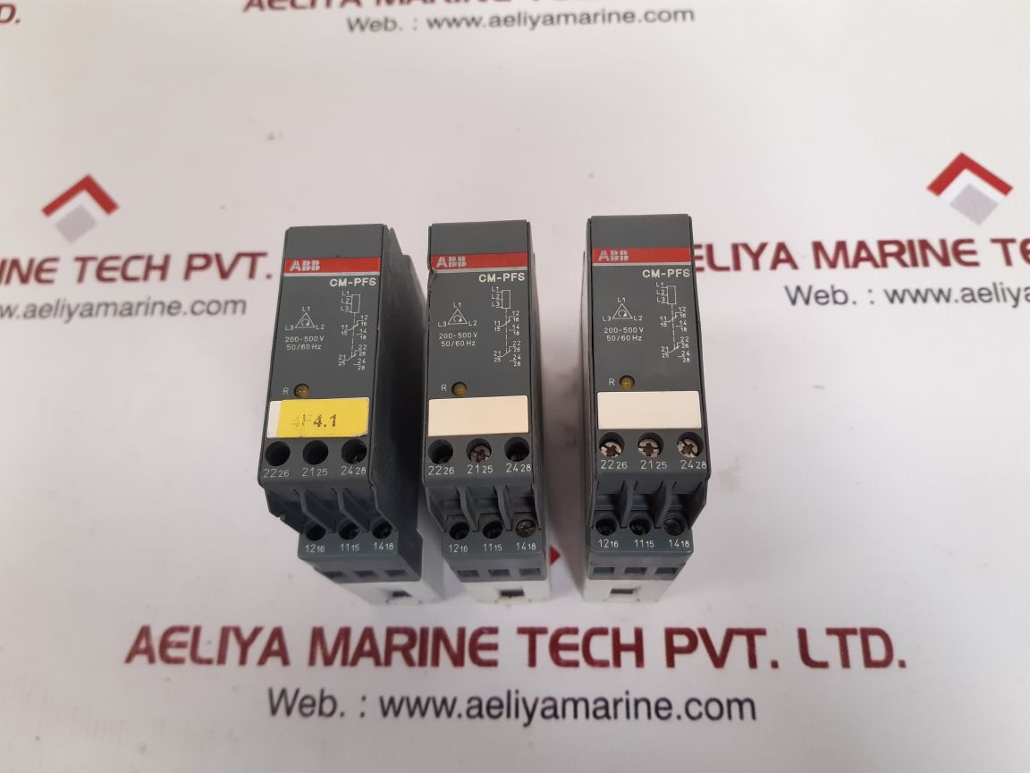 Abb Cm-pfs Phase Sequence Monitoring Relay 200-500V 50/60Hz 1Svr430824 ...