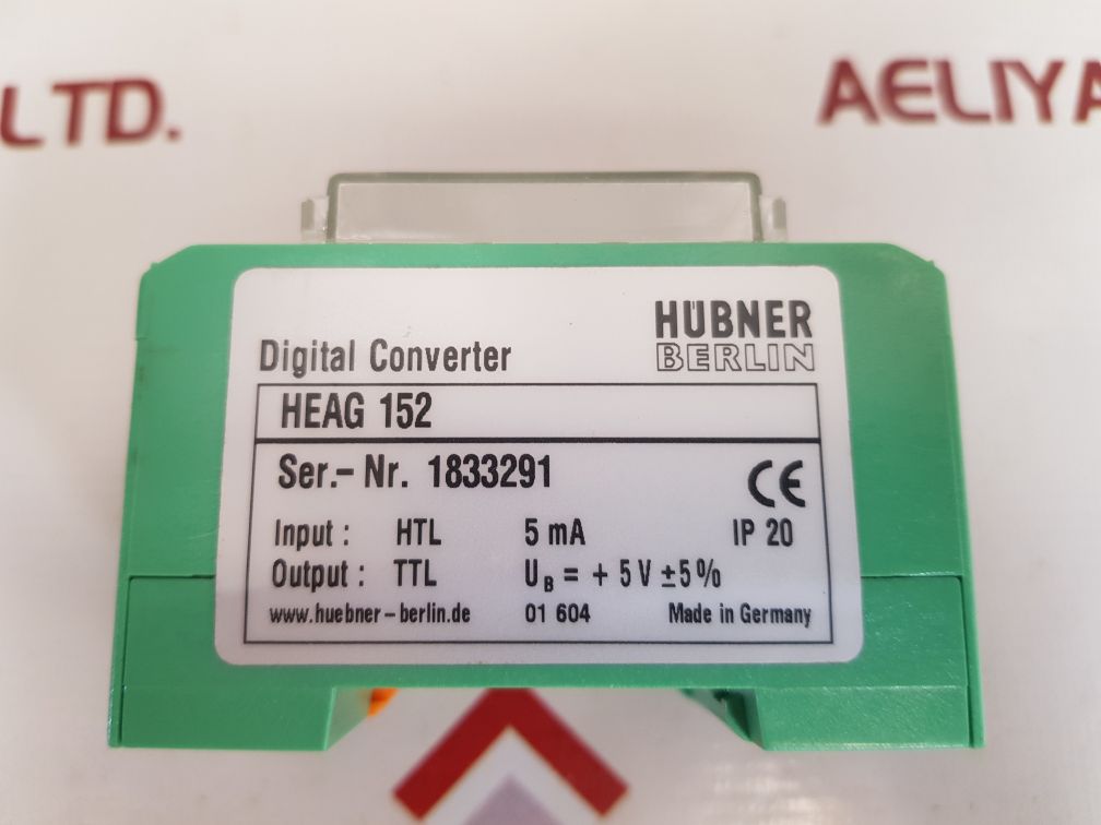 Hubner Berlin Heag 152 Digital Converter 5Ma Ip 20 – Aeliya Marine Tech