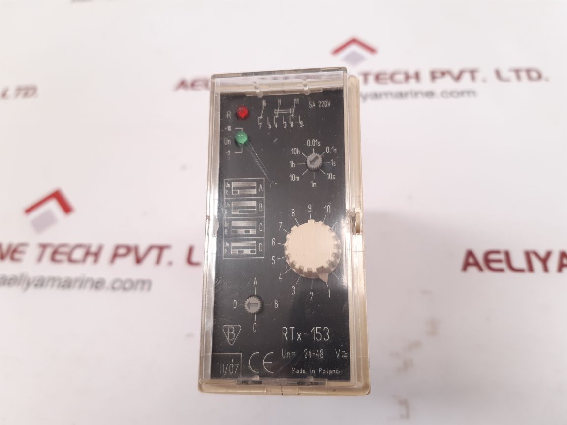 Areva Rtx-153 Time Relay 24-48V-ac/Dc 0,01S-100H – Aeliya Marine Tech