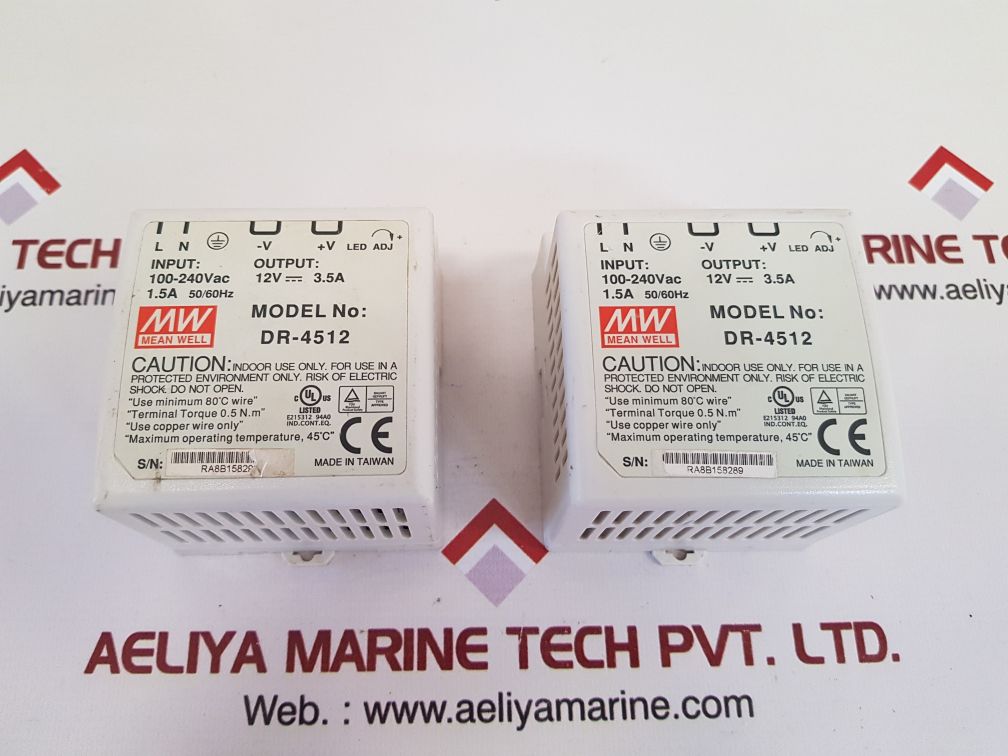 Mean Well Dr-4512 Switching Power Supply 100-240 Vac 1.5A – Aeliya ...