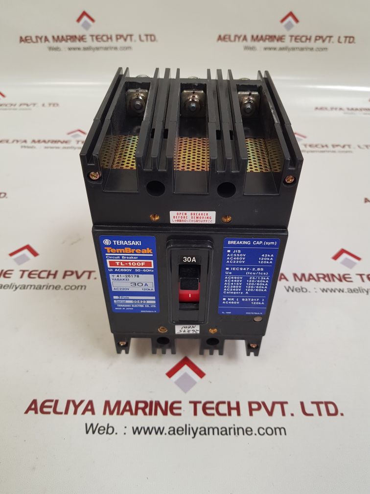 Terasaki tl-100f tembreak circuit breaker – Aeliya Marine Tech®
